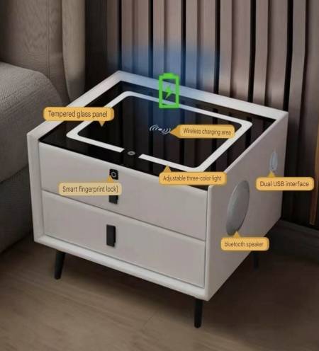 Smart Multi-Functional Bedside Table - One Deal A Day - Tech Bar Investments
